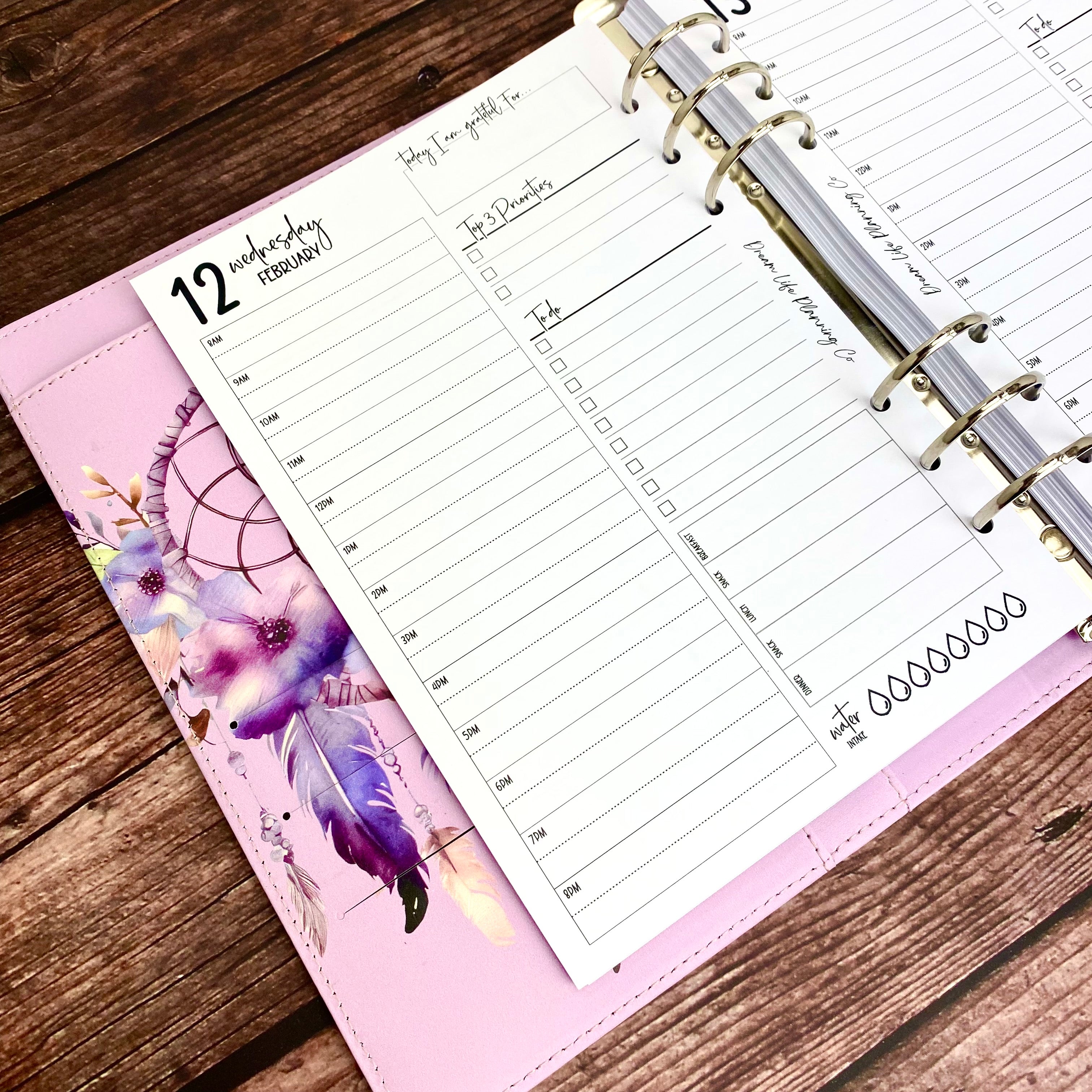 A5 Planner Insert Pages, Planner Refills & 6 Ring Diary Pages – Dream ...