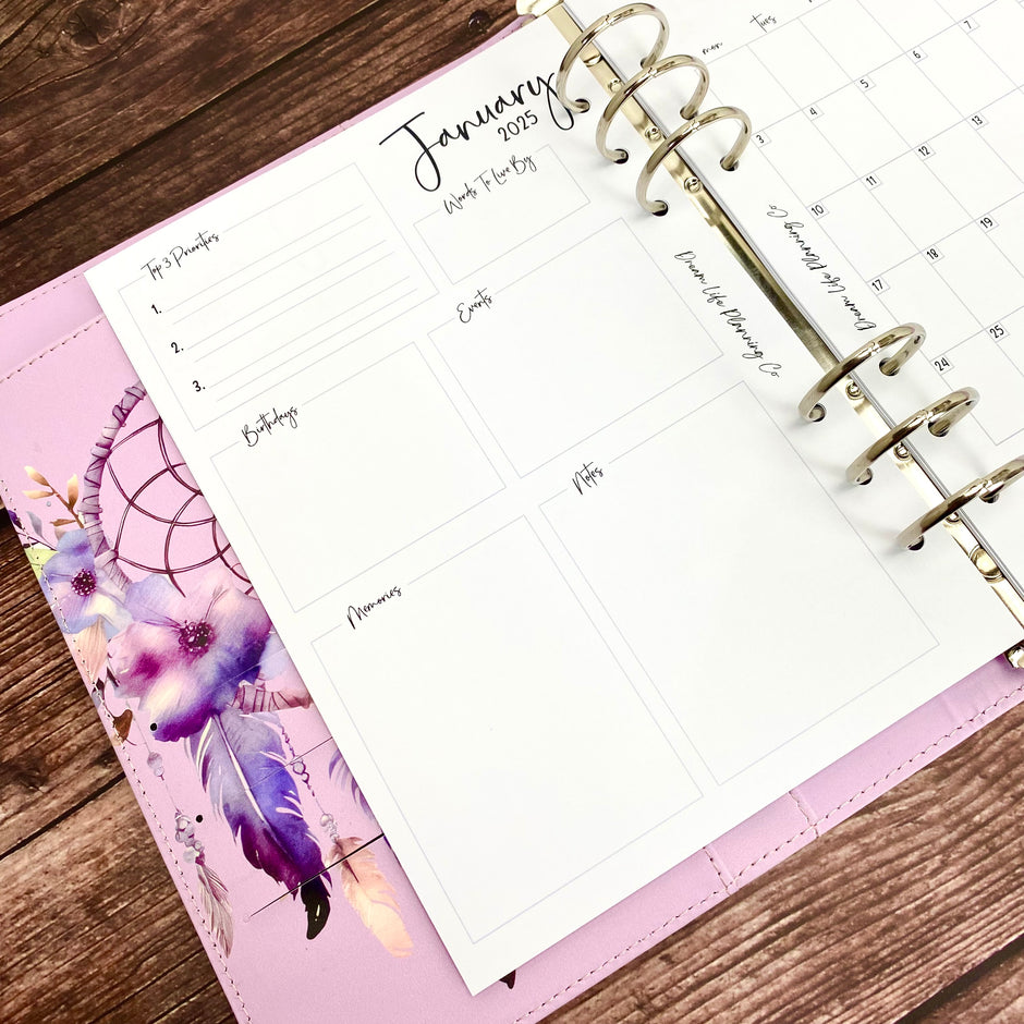 A5 Planner Insert Pages, Planner Refills & 6 Ring Diary Pages – Dream ...