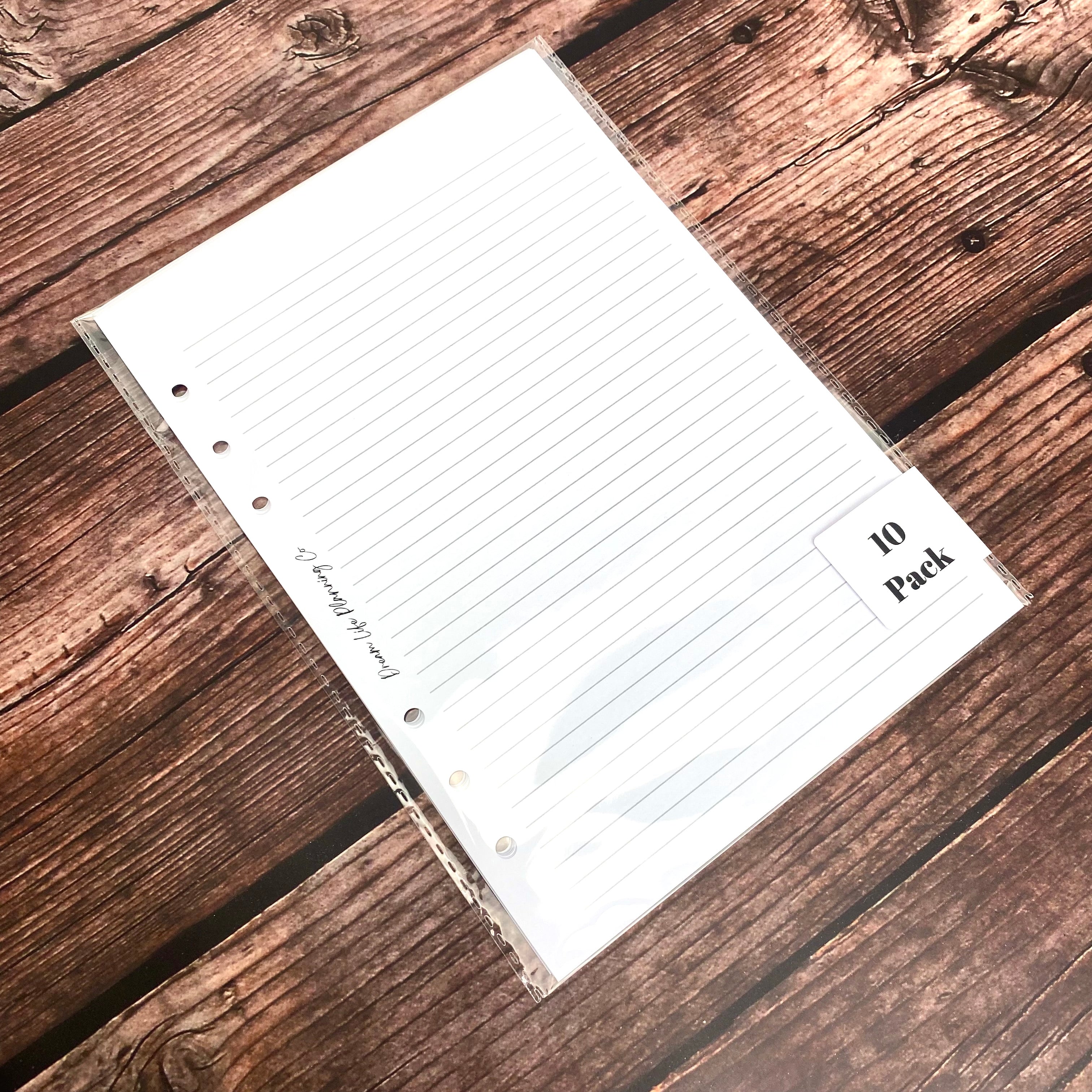 Lined Paper A5 Inserts – Dream Life Planning Co